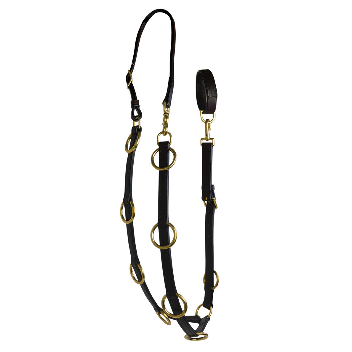 Deluxe 10 Ring Training Martingale | Arabian Work Tack – Paddock Saddlery