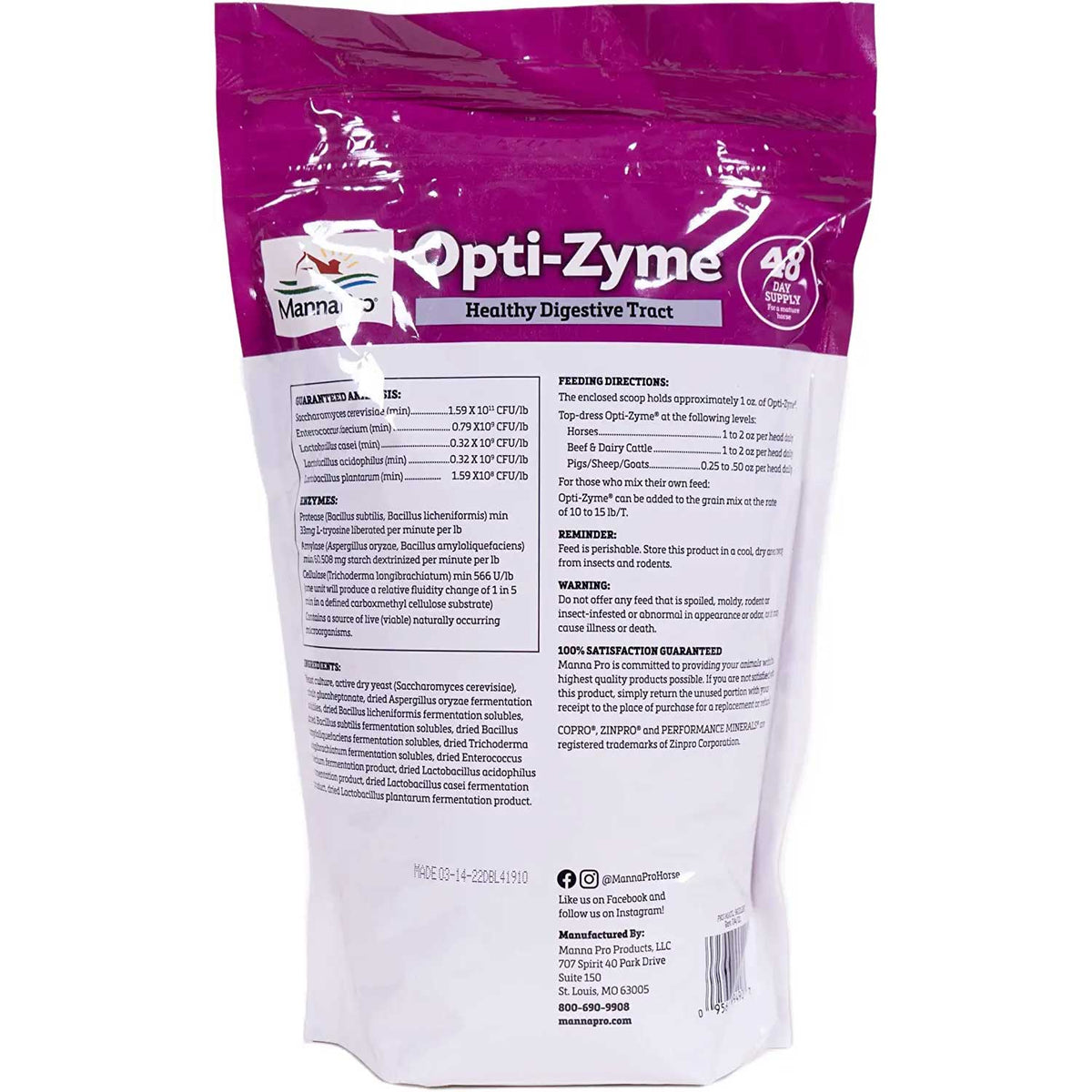 Manna Pro Opti Zyme 3 lb – Paddock Saddlery