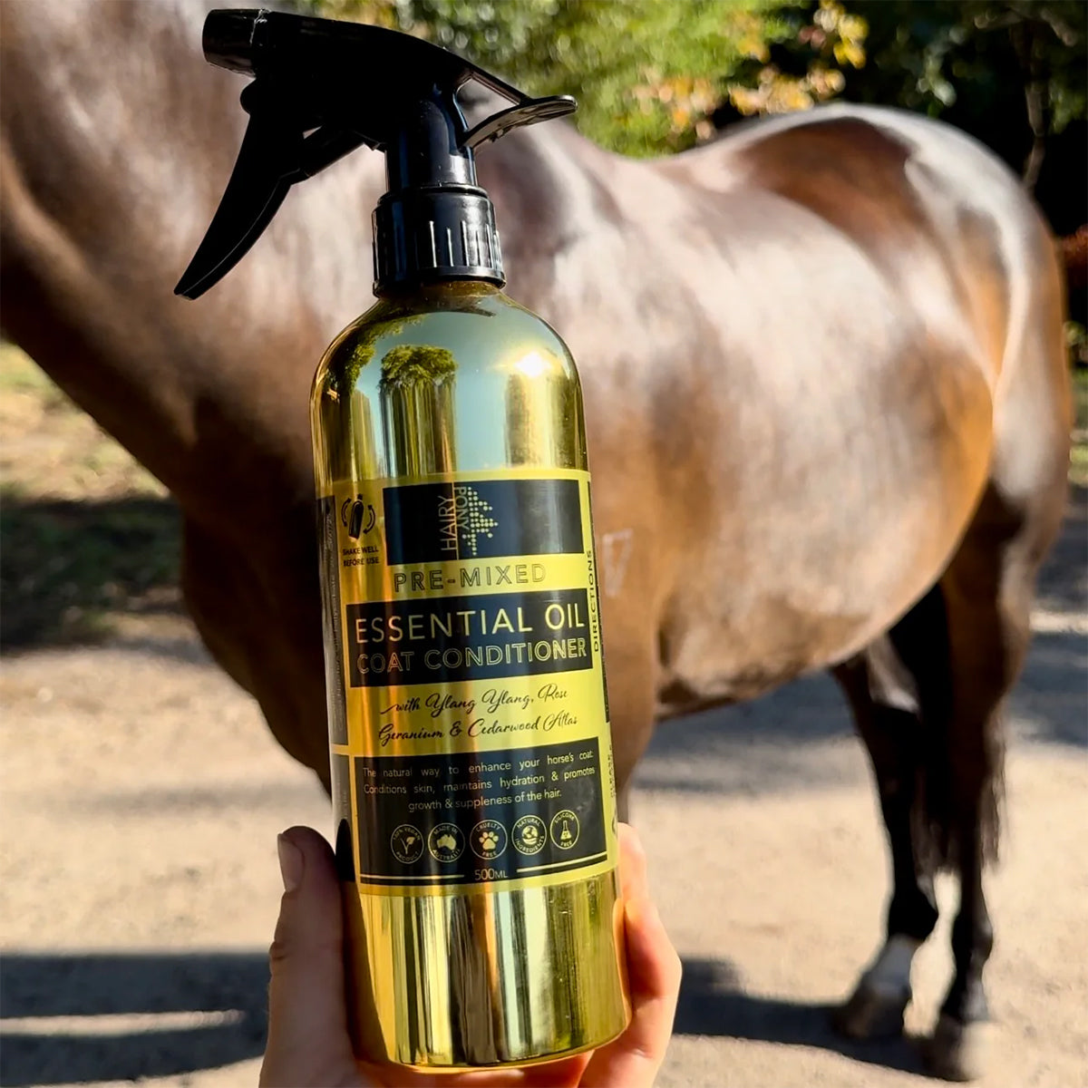 Hairy Pony Essential Oil Coat Conditioner Spray 500 ml – Paddock Saddlery