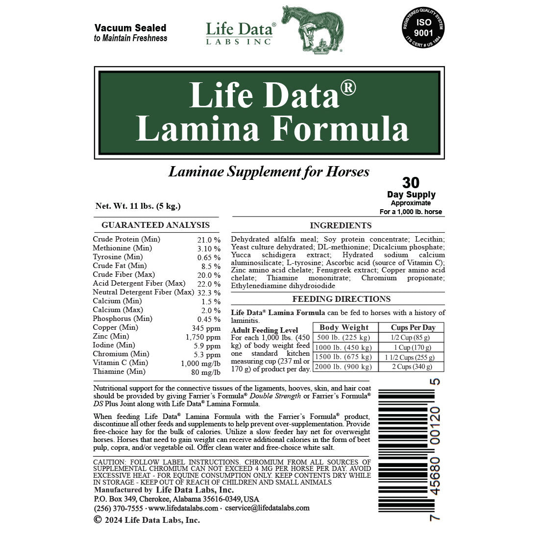 Life Data Lamina Formula | Hoof Supplements | – Paddock Saddlery