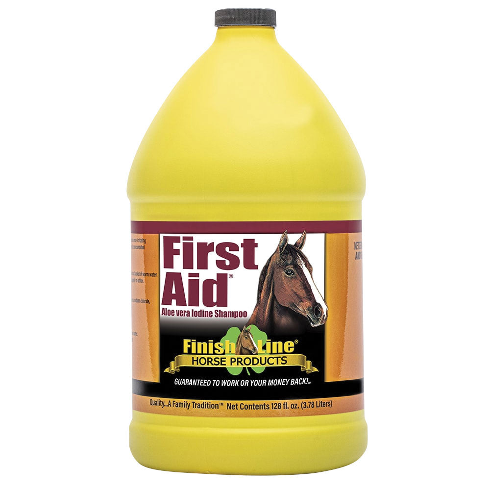 Finish Line First Aid Aloe Vera Iodine PCMX Shampoo Gallon | – Paddock ...