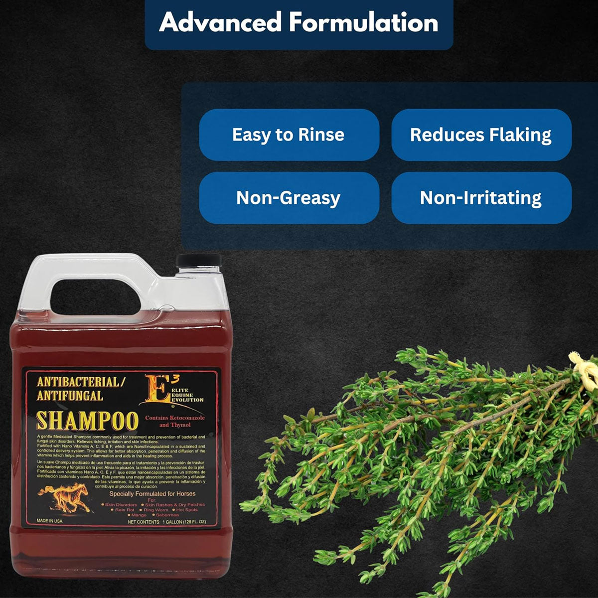 E3 Antibacterial Shampoo Gallon – Paddock Saddlery