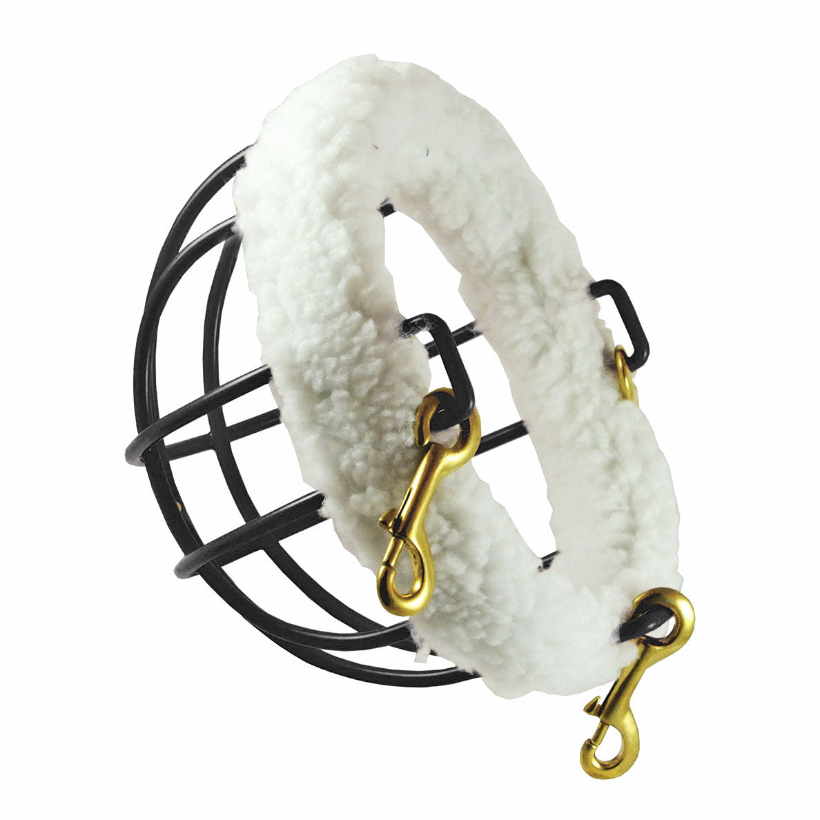 Coated Wire Muzzle With Fleece | Free To Eat | Anti-Cribbing – Paddock ...