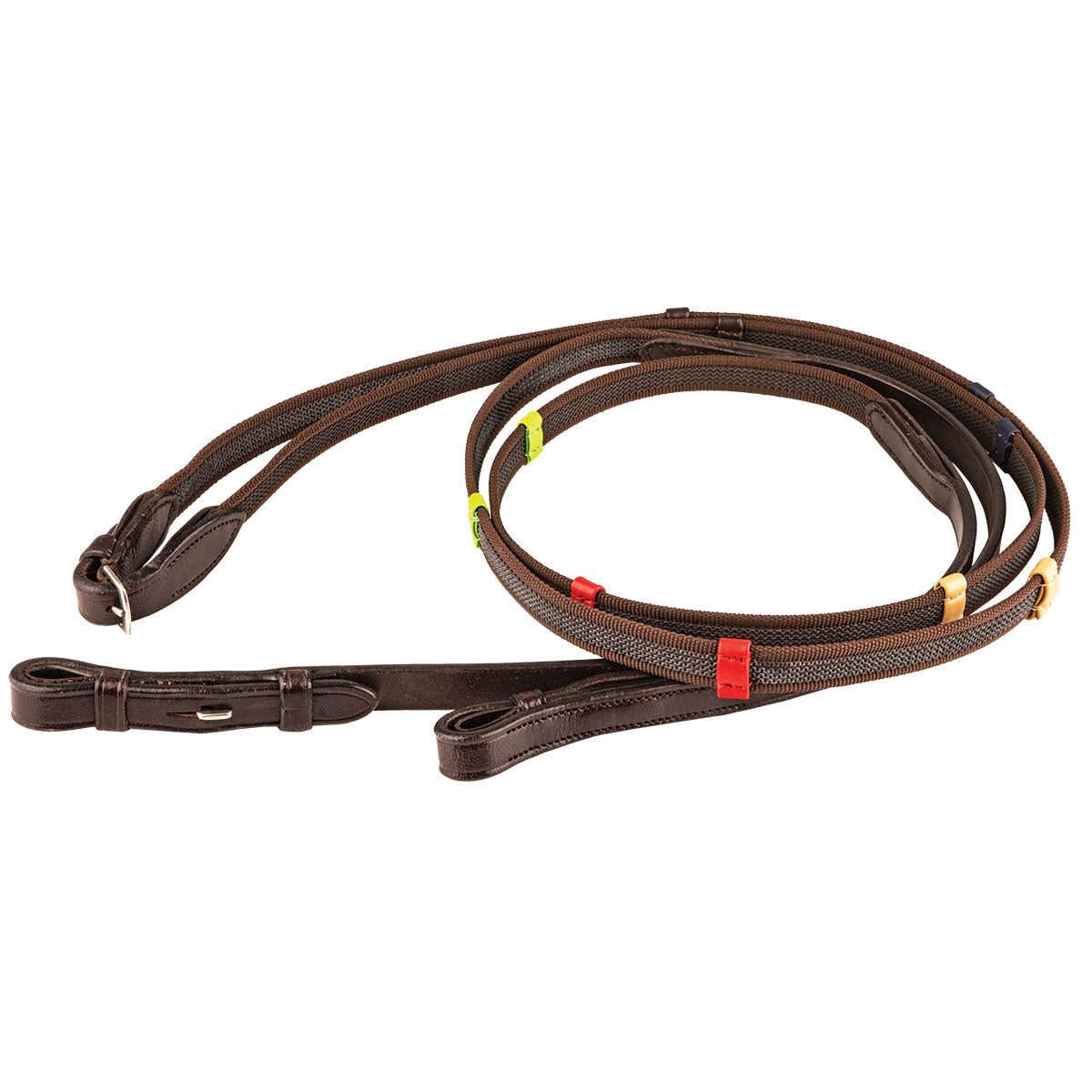 Rainbow Stop Anti-Slip Reins Camelot – Paddock Saddlery