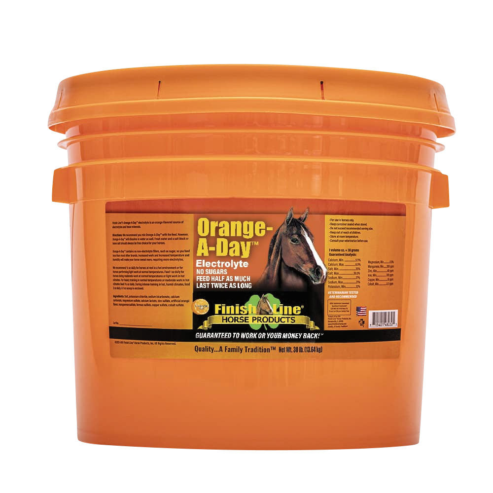 Finish Line Orange-A-Day Electrolyte 30 lb – Paddock Saddlery