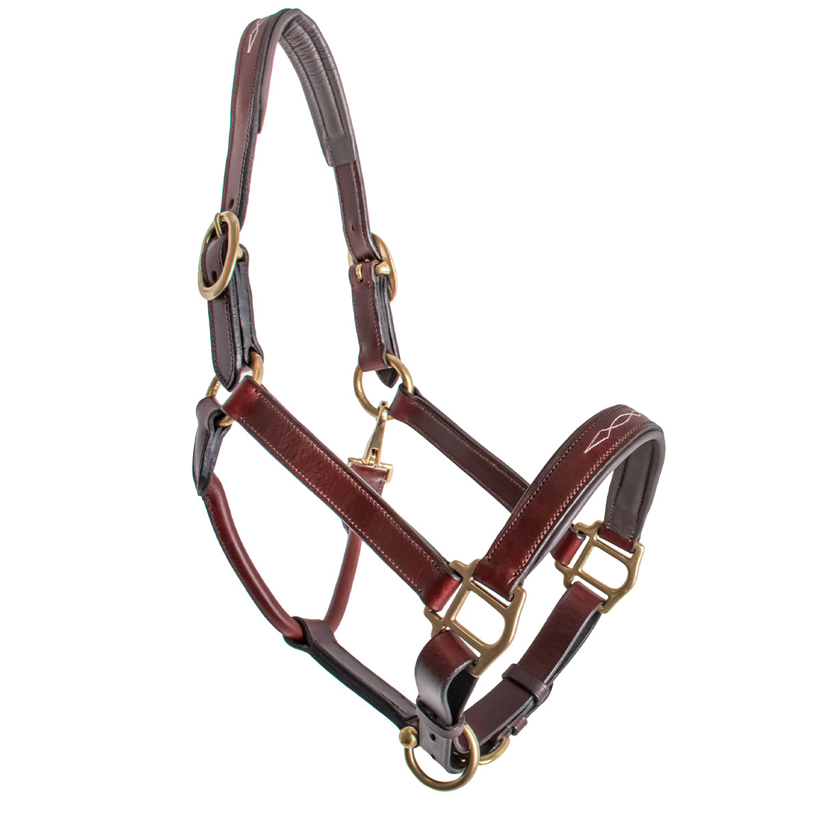 Country Pride Fancy Stitched Padded Premium Leather Halter – Paddock ...