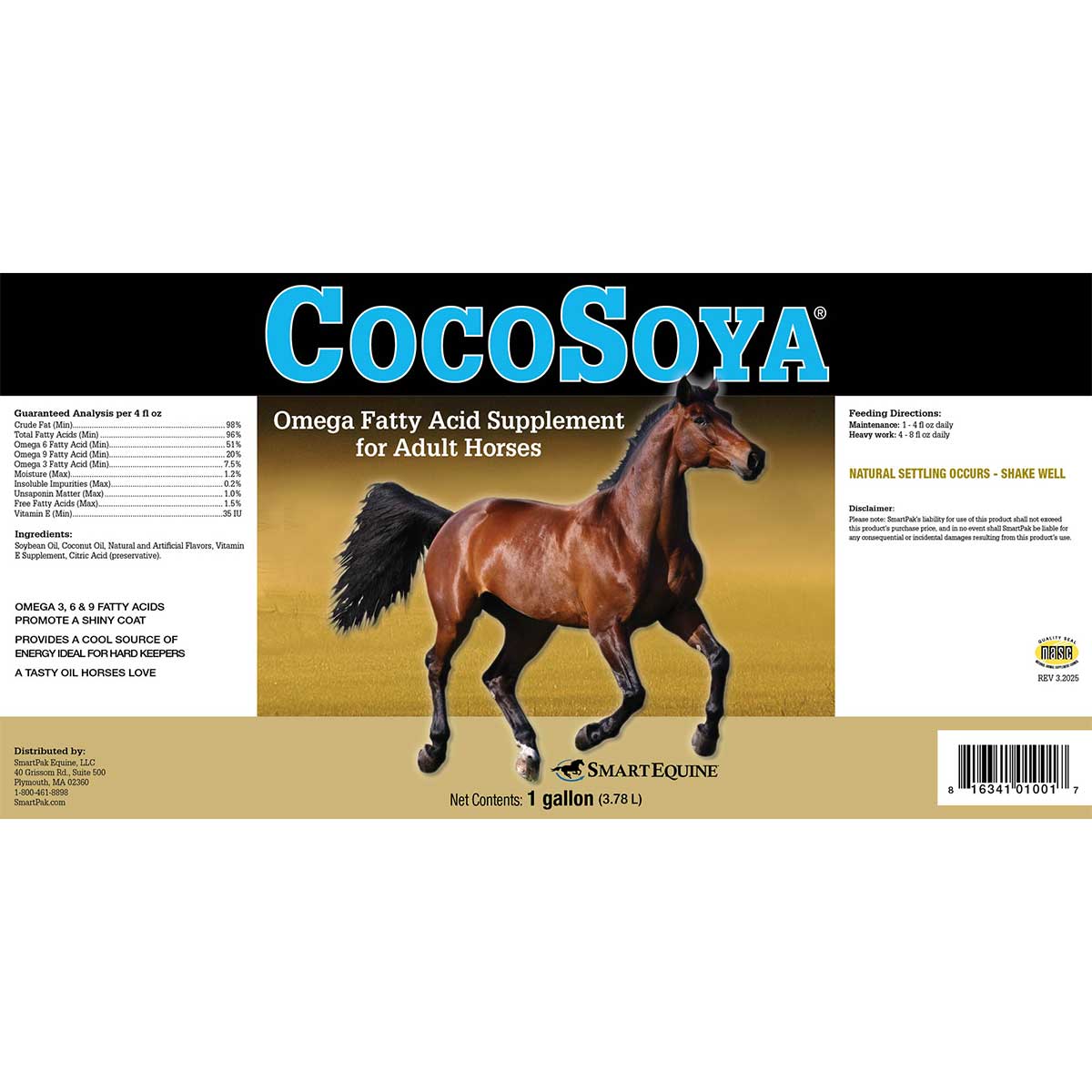 Uckele Cocosoya Oil 1 Gallon | – Paddock Saddlery