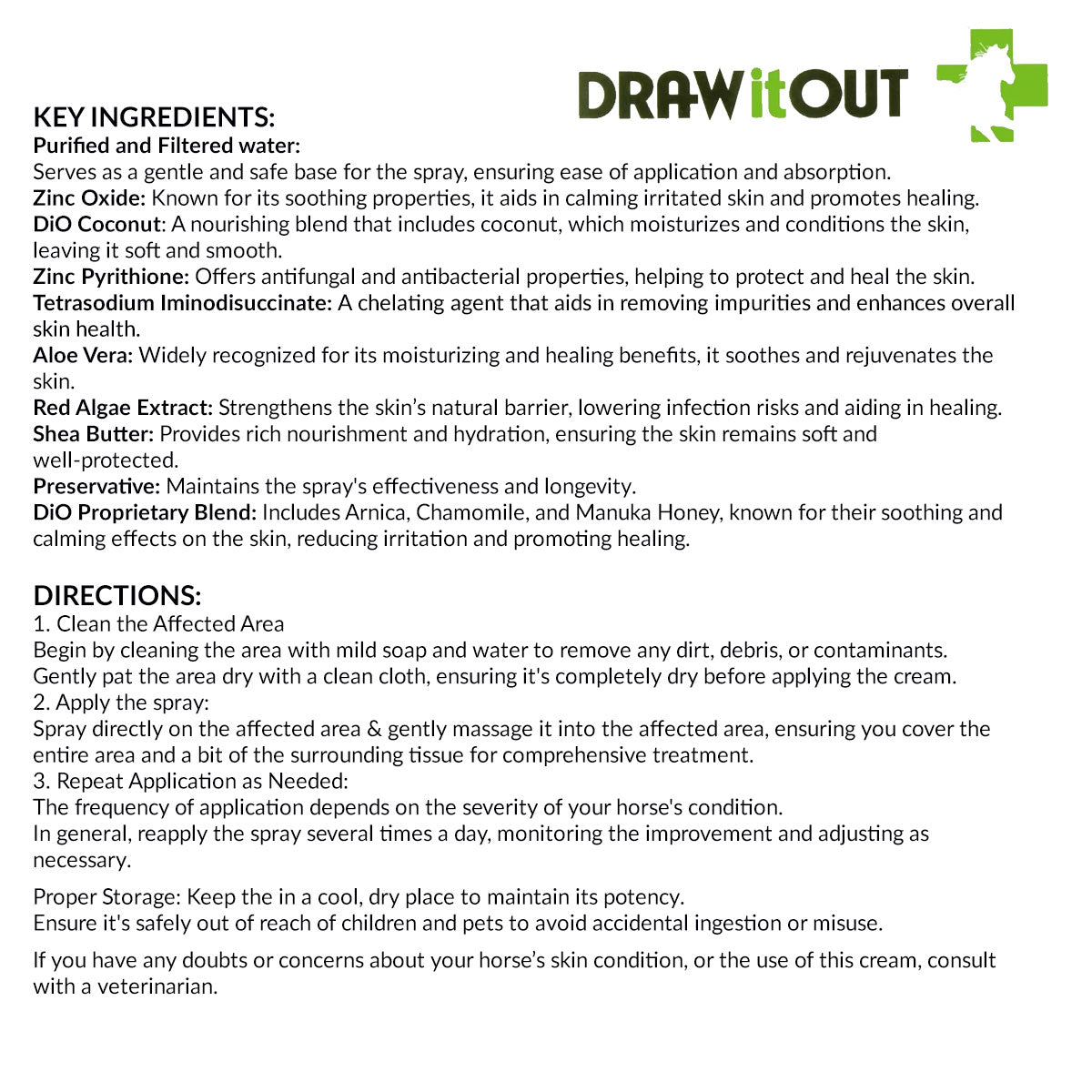 Draw It Out Rapid Relief Restore Spray 8oz – Paddock Saddlery