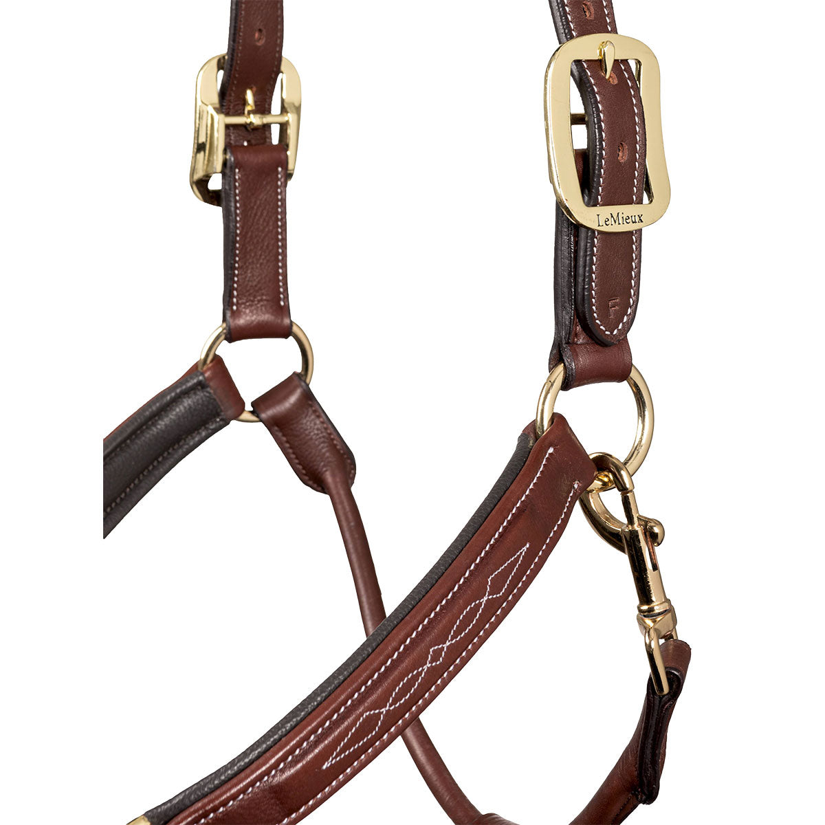 LeMieux Stitched Anatomical Leather Halter – Paddock Saddlery