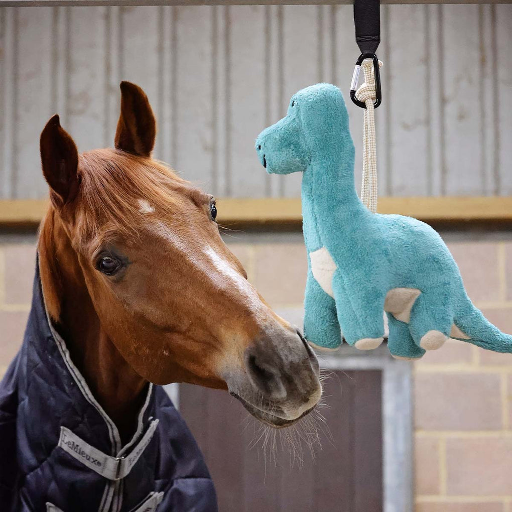 LeMieux Plush Dino Horse Stall Toy – Hanging Boredom Toy – Paddock Saddlery