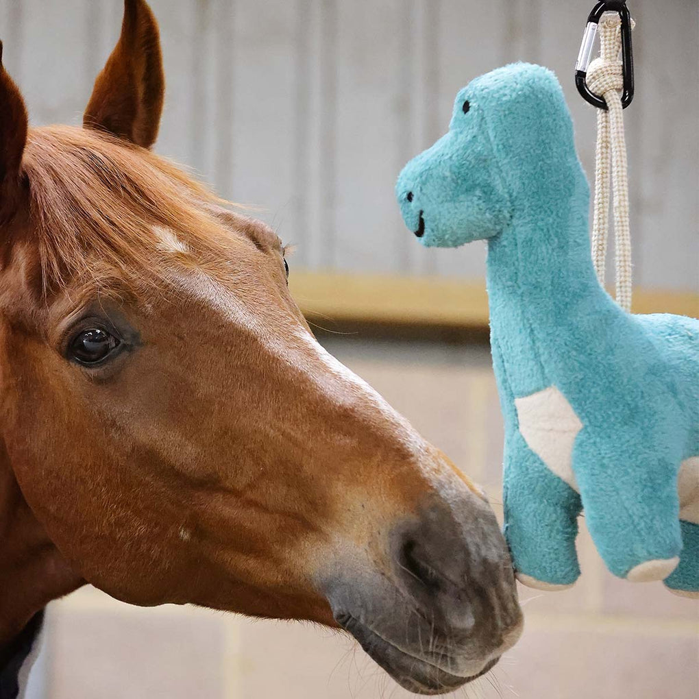 LeMieux Plush Dino Horse Stall Toy – Hanging Boredom Toy – Paddock Saddlery