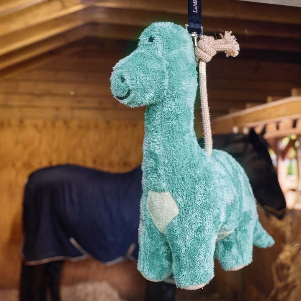 LeMieux Plush Dino Horse Stall Toy – Hanging Boredom Toy – Paddock Saddlery