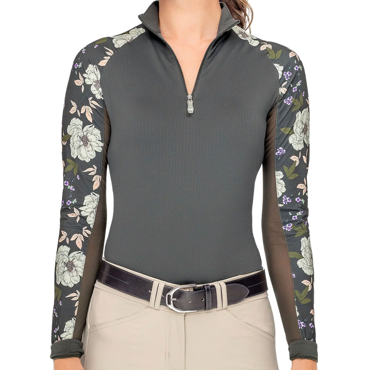 Kastel Denmark Slate Garden Rose Ladies Quarter Zip Raglan – Paddock ...