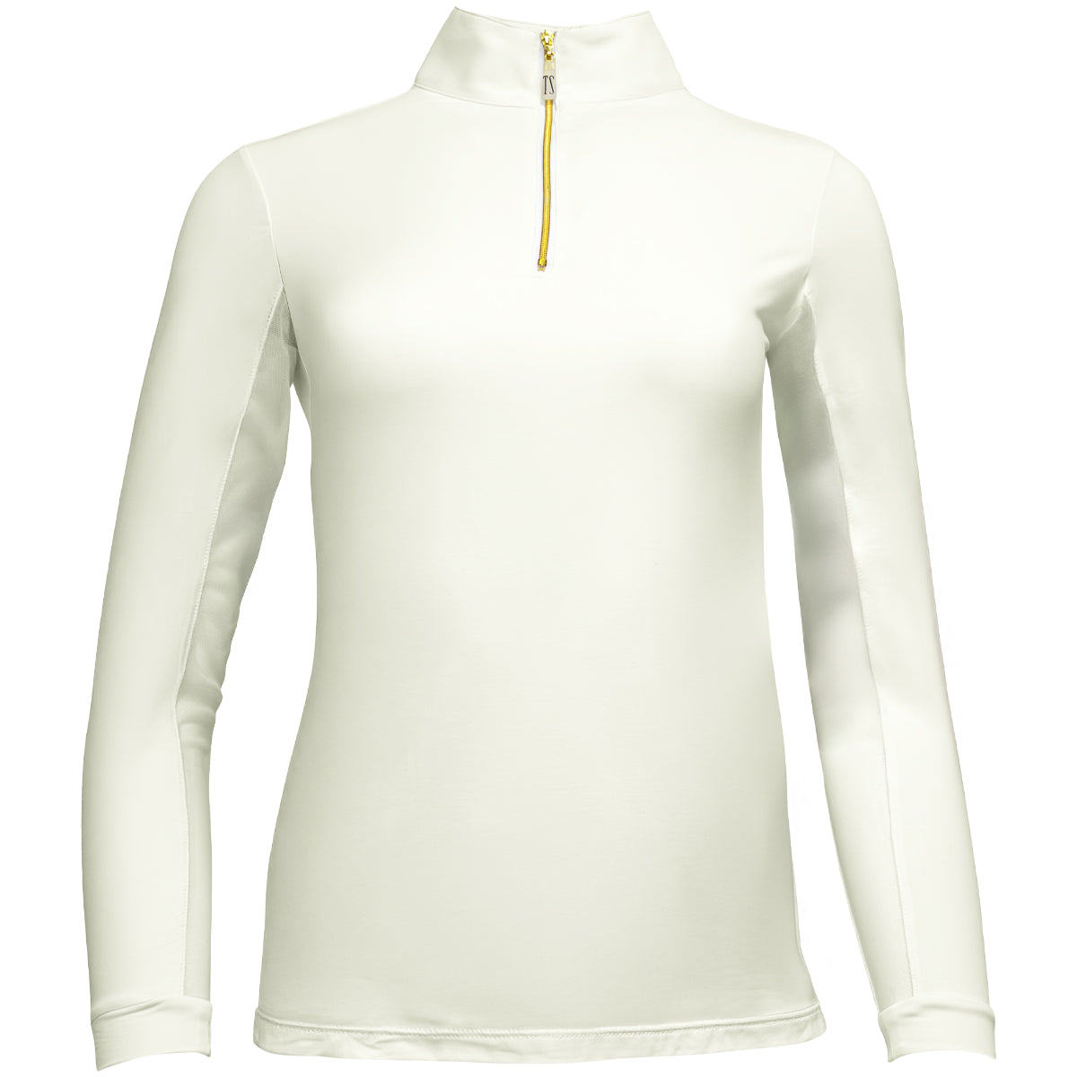 Tailored Sportsman IceFil Long Sleeve Zip Top - Vanilla – Paddock Saddlery