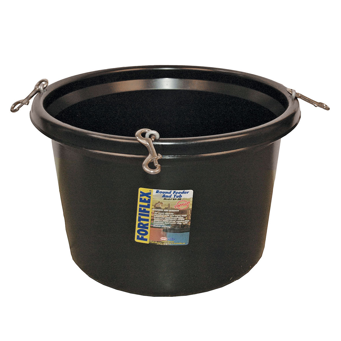 Fortiflex 30 qt Round Plastic Feed Tub | Stable Supplies – Paddock Saddlery
