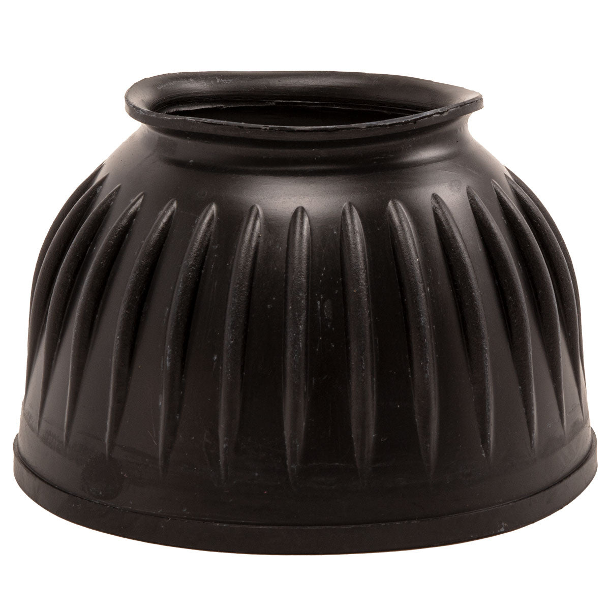 Ribbed Black Rubber Bell Boots | Overreach Boots | – Paddock Saddlery