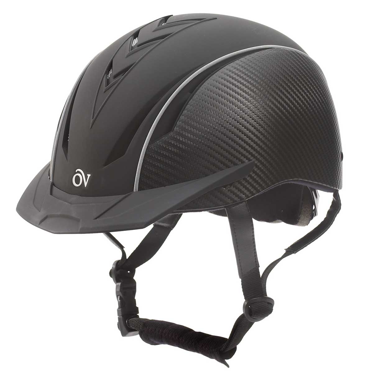 Ovation Sync Riding Helmet | Carbon Fiber Print – Paddock Saddlery