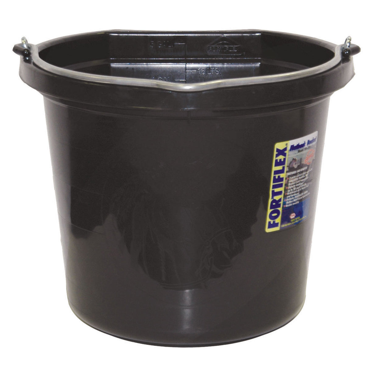 20 Qt Flatback Water Bucket | Fortiflex | Horse Supplies – Paddock Saddlery